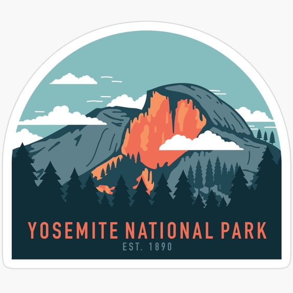 DOPASTICKER Yosemite National Park Sticker. Gift You - Decorate Laptops ...