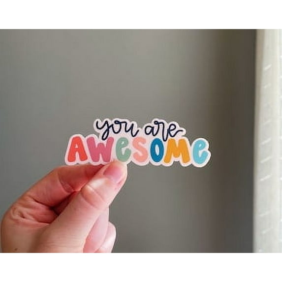 DOPASTICKER You Are Awesome Sticker, Laptop Sticker, Water Bottle ...
