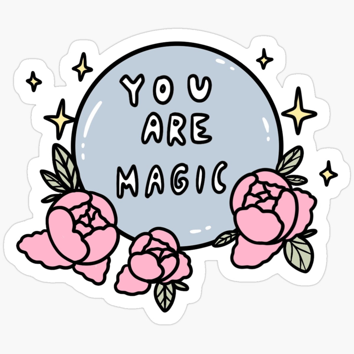 DOPASTICKER You Are Magic Sticker Waterproof Sticker For Water Bottles ...