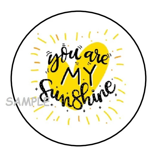 DOPASTICKER You Are My Sunshine Stickers Sun Party Favor Phone Decal ...