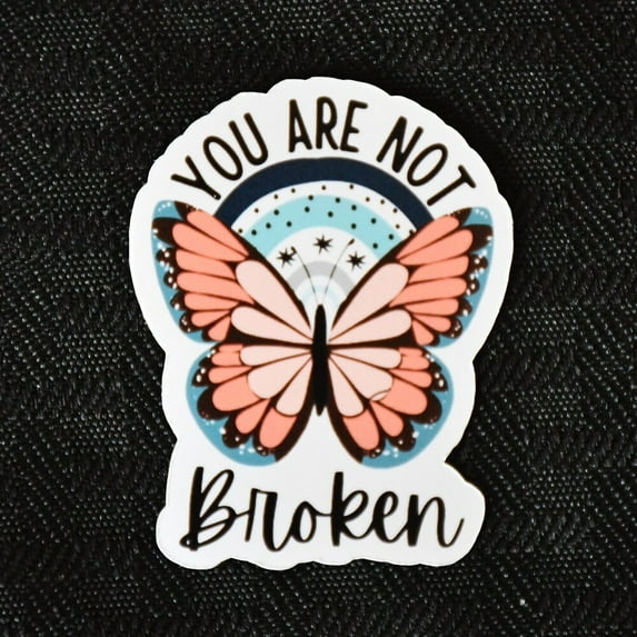 DOPASTICKER You Are Not Broken Sticker, Boho Rainbow Laptop Sticker ...