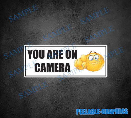 DOPASTICKER You Are On Cameras Sticker Retail Store Home Security ...