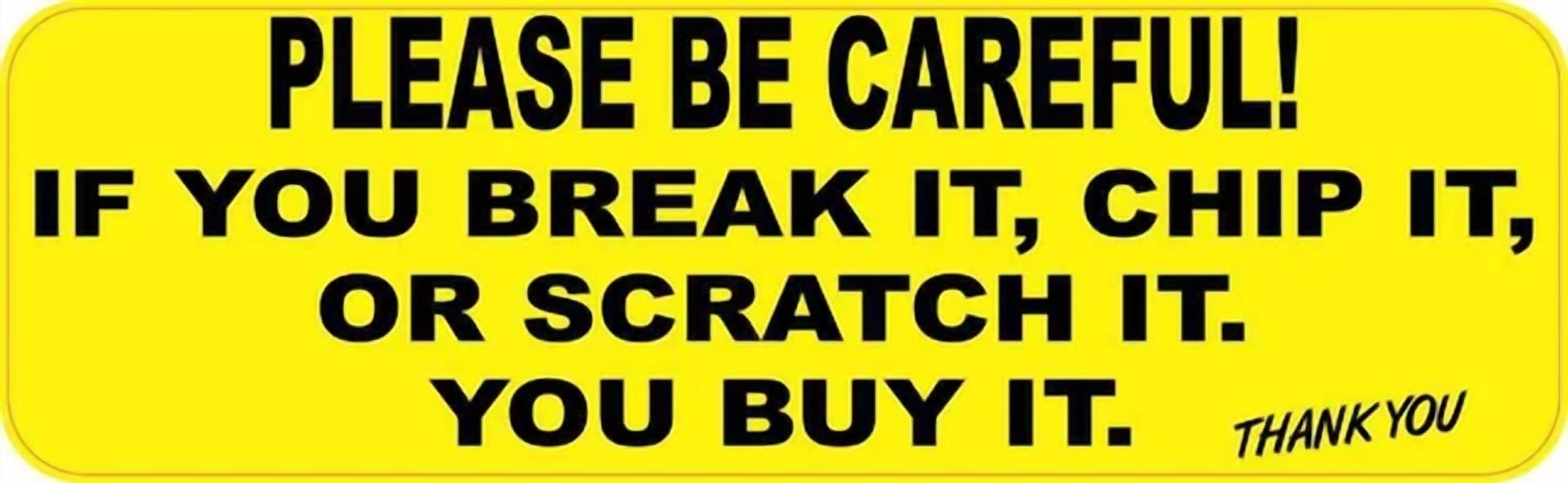 DOPASTICKER You Break It You Buy It Sticker Phone Sticker, Latop ...