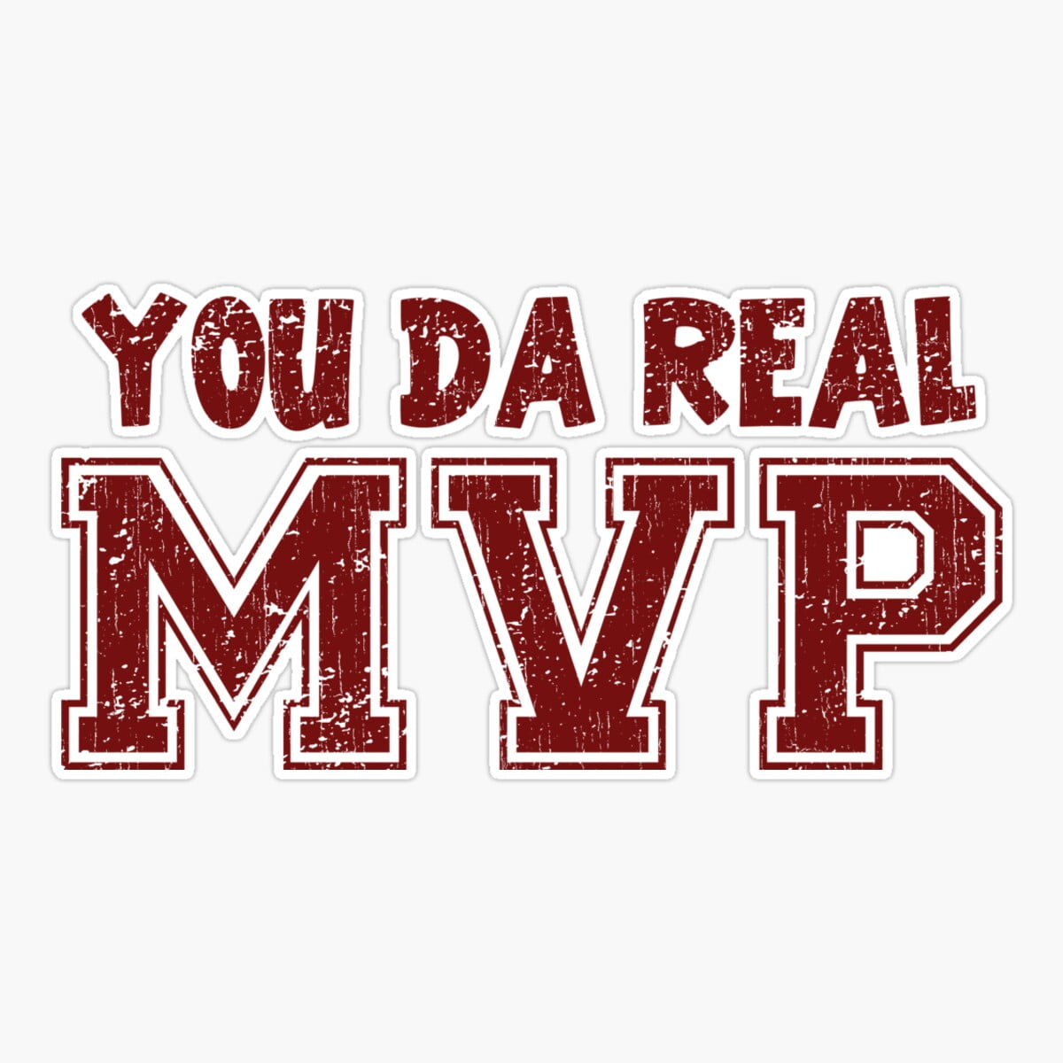 DOPASTICKER You Da Real Mvp Sticker, Phone Sticker Car Stickers, Birthday Gift - Walmart.com