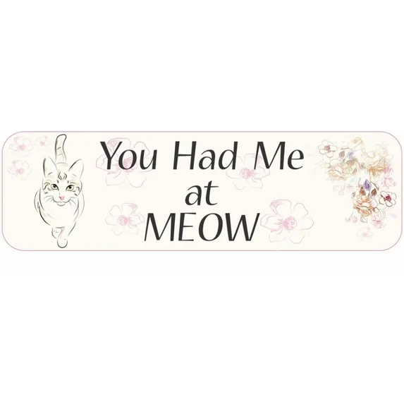 DOPASTICKER You Had Me At Meow Sticker Phone Sticker, Latop Sticker ...