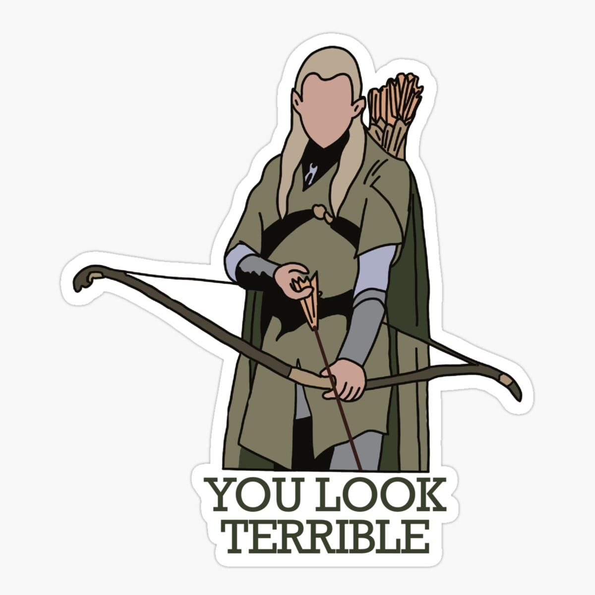 DOPASTICKER You Look Terrible Sticker, Phone Sticker Water Bottle ...