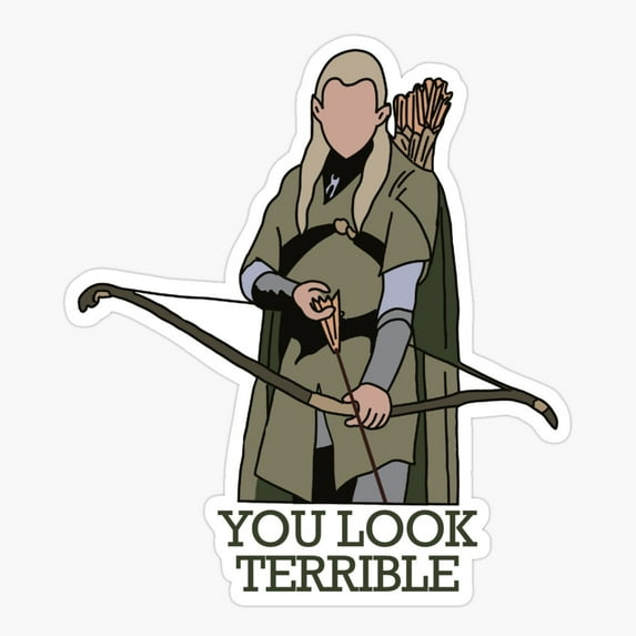 DOPASTICKER You Look Terrible Sticker, Phone Sticker Water Bottle ...