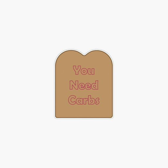 DOPASTICKER You Need Carbs Sticker Phone Sticker, Latop Sticker, Lover ...