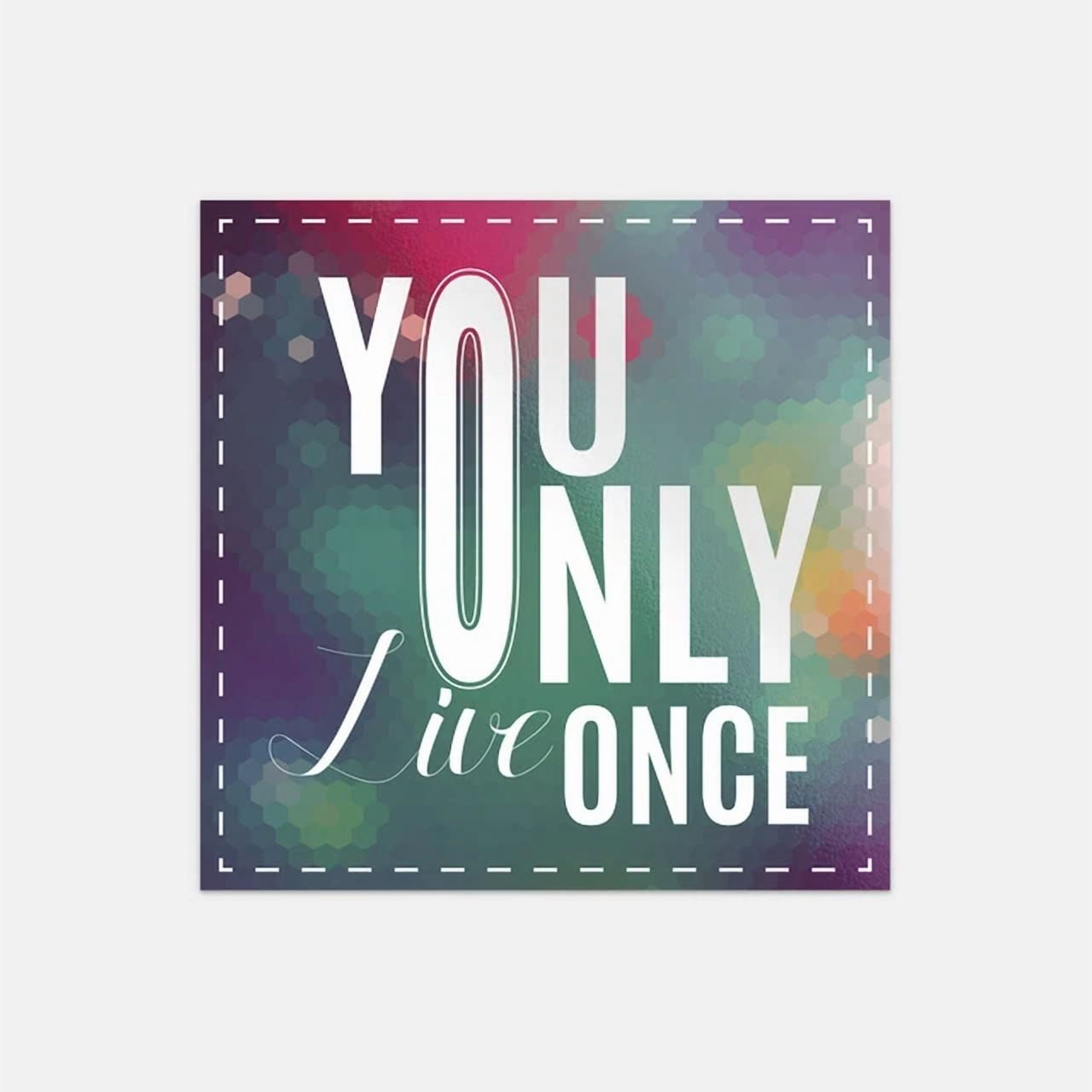 DOPASTICKER You Only Live Once Sticker Decal Phone Decal Water Bottle ...