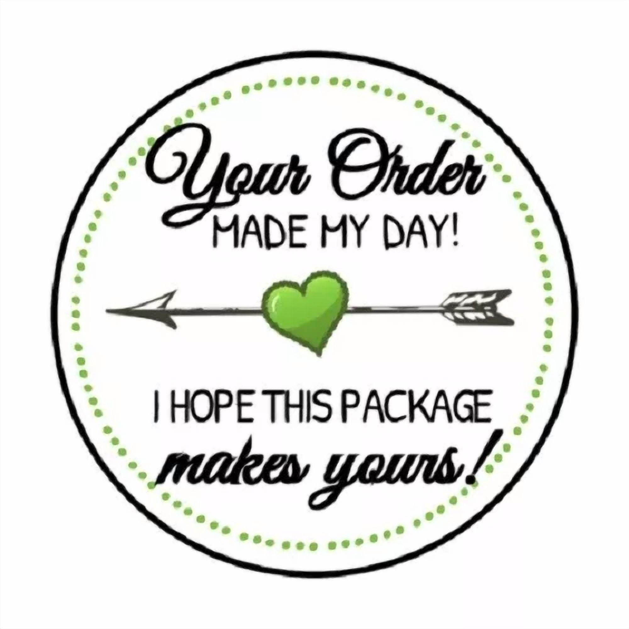 DOPASTICKER Your Order My Made My Day Green Stickers Phone Decal Water ...