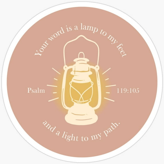 DOPASTICKER Your Word Is A Lamp To My Feet (Pink) - Perfect Birthday ...