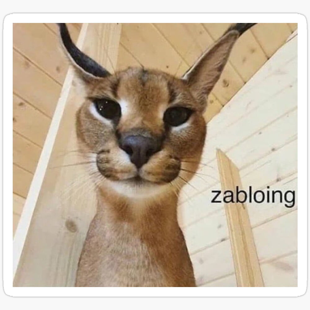 DOPASTICKER Zabloing Floppa Sticker Phone Sticker, Latop Sticker, Lover ...