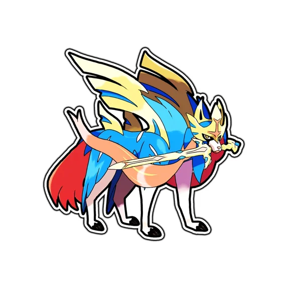 DOPASTICKER Zacian Sticker Decal Phone Decal Water Bottle Stickers ...
