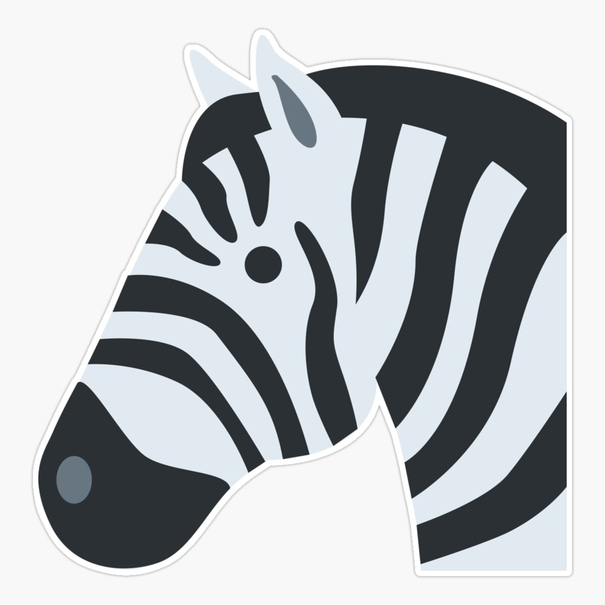 DOPASTICKER Zebra Sticker, Phone Sticker Water Bottle Sticker Car ...