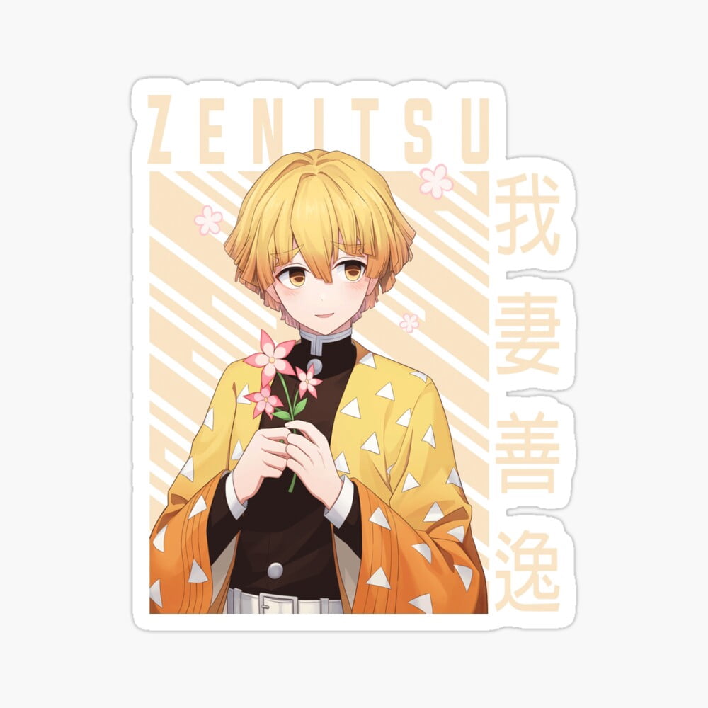 DOPASTICKER Zenitsu Agatsuma Sticker Decorative Laptop, Phone Stickers ...