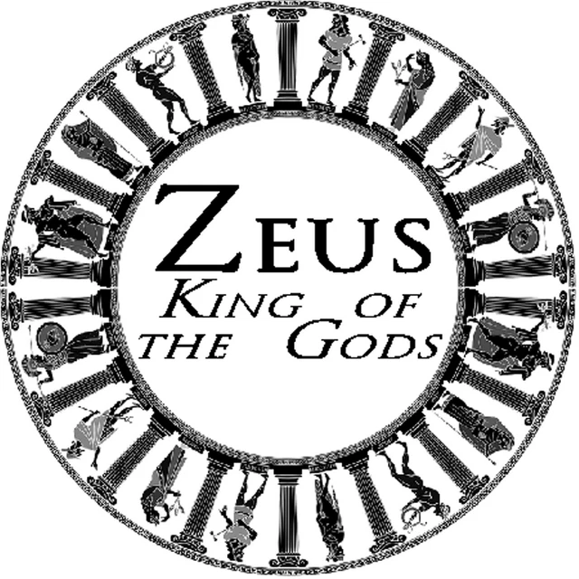 DOPASTICKER Zeus King Of The Gods Sticker, Mythology Greek Phone Decal ...