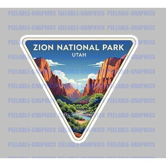 DOPASTICKER Zion National Park Sticker Phone Sticker, Latop Sticker ...