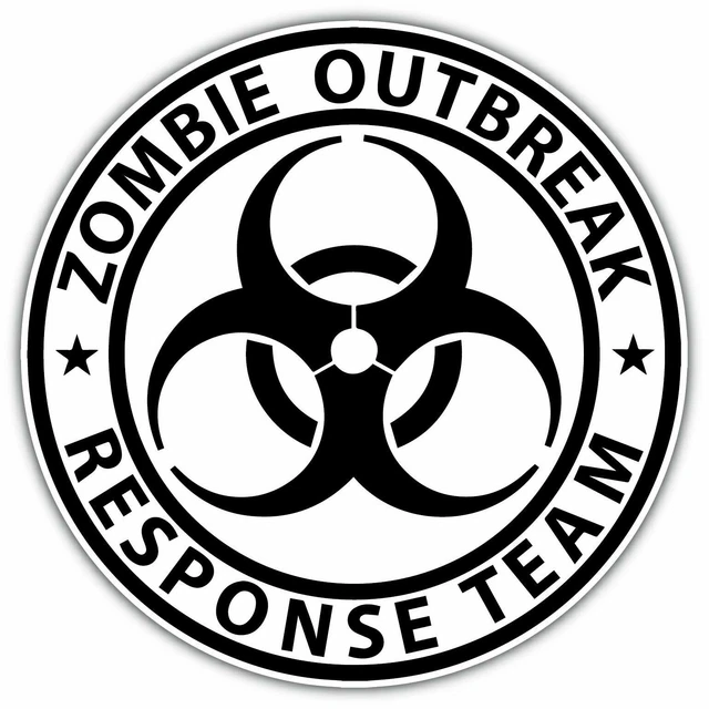 DOPASTICKER Zombie Outbreak Response Team Biohazard Car Window Sticker ...