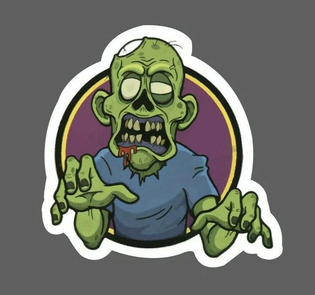 DOPASTICKER Zombie Sticker Walking Dead Horror Scary Sticker Phone ...