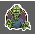 DOPASTICKER Zombie Sticker Walking Dead Horror Scary Sticker Phone ...