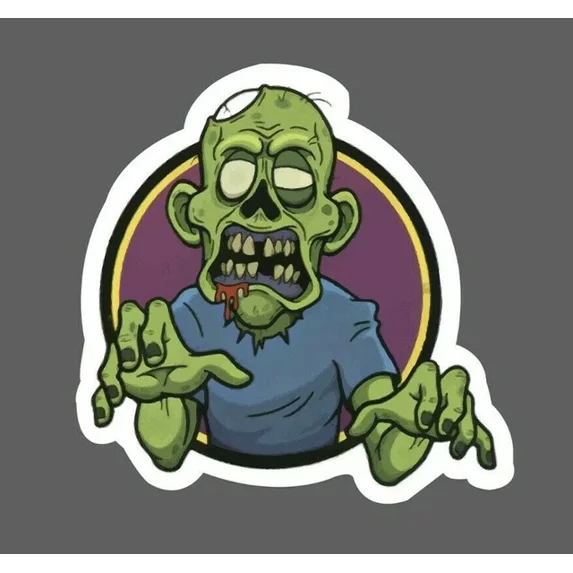 DOPASTICKER Zombie Sticker Walking Dead Horror Scary Sticker Phone ...