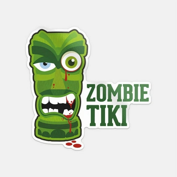DOPASTICKER Zombie Tiki Sticker Decal Phone Decal Water Bottle Stickers ...
