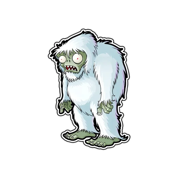 DOPASTICKER Zombie Yeti Sticker Decal Phone Decal Water Bottle Stickers ...