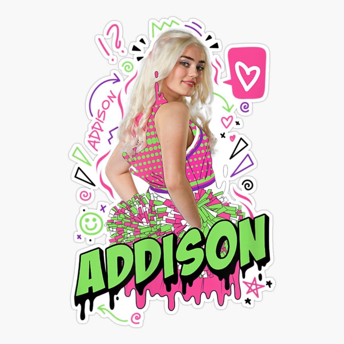 DOPASTICKER Zombies 2 Addison Cheer Sticker, Phone Sticker Car Sticker ...