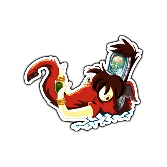 DOPASTICKER Zombot Tuskmaster Sticker Decal Phone Decal Water Bottle ...