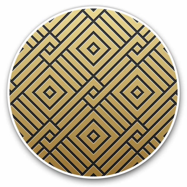 DOPASTICKERs,Gold Geometric Pattern Art Deco Cool Gift, Phone Stickers ...