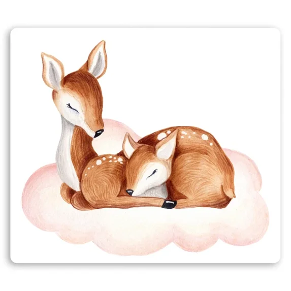 DOPASTICKERs Mother & Baby Deer Stickers, Cute Art Laptop Sticker ...