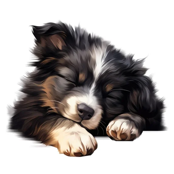 DOPASticker Set Cute Sleeping Dog Car Sticker Puppy Laptop Decoration ...