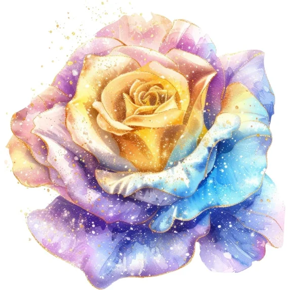 DOPAStickers Golden Flower Car Sticker Gold Glowing Floral Decoration ...