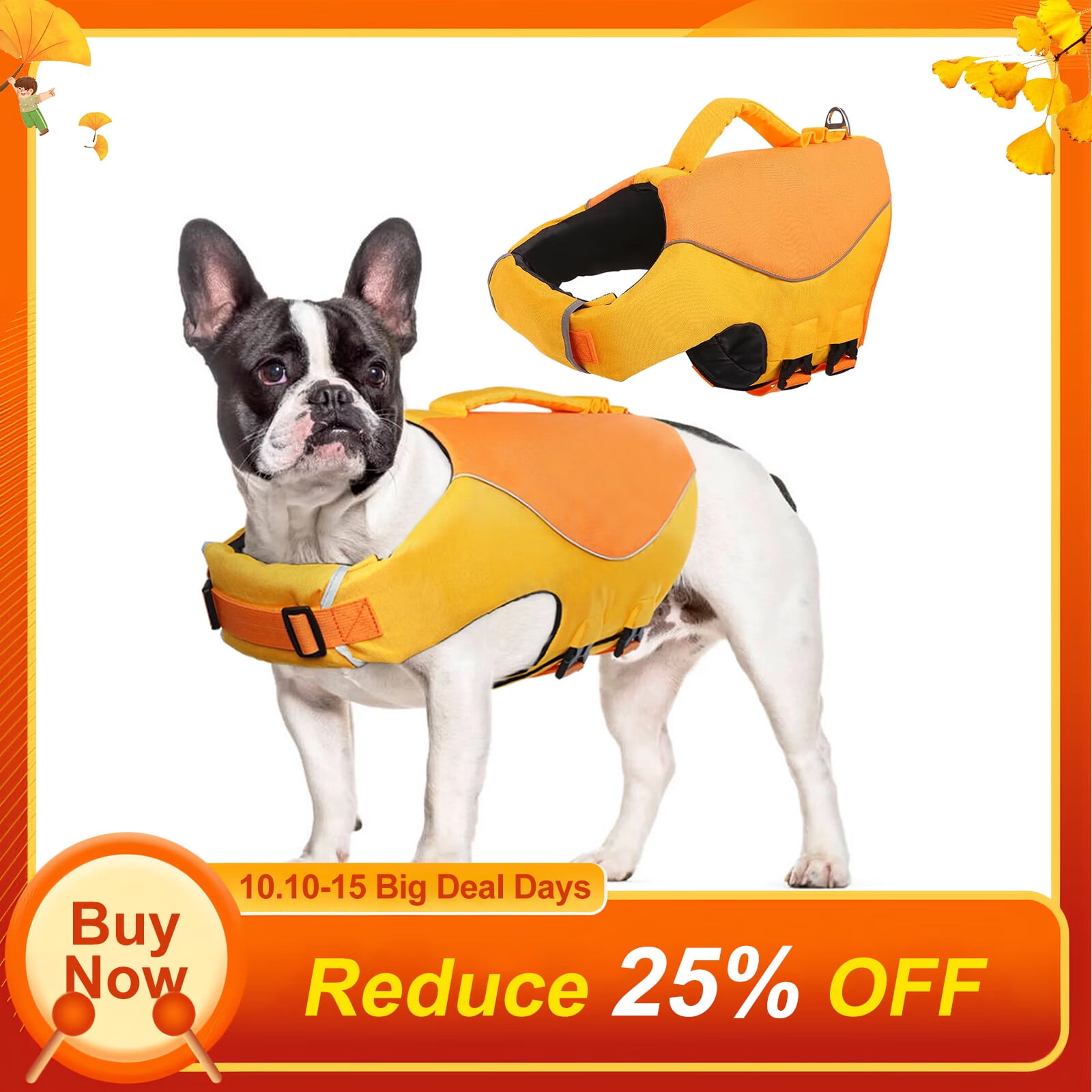 DOPI Dog Life Jacket, Dog Life Vest for Swimming Boating, Reflective ...