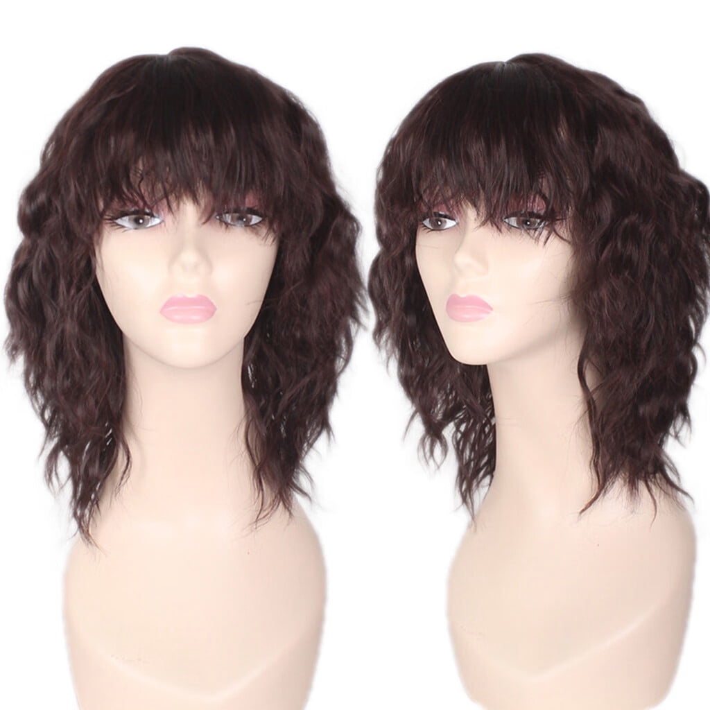 DOPI Human Hair Wigs For Women Black Color Natural Lace Hair Fashion ...