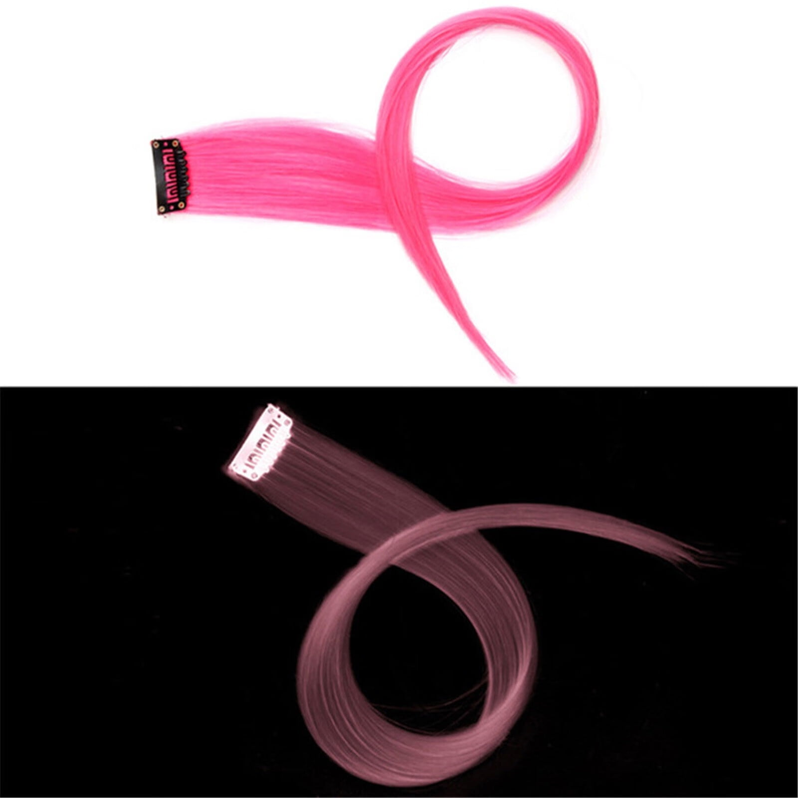 DOPI Luminous Colored Hair Extensions, Party Highlights In Synthetic ...