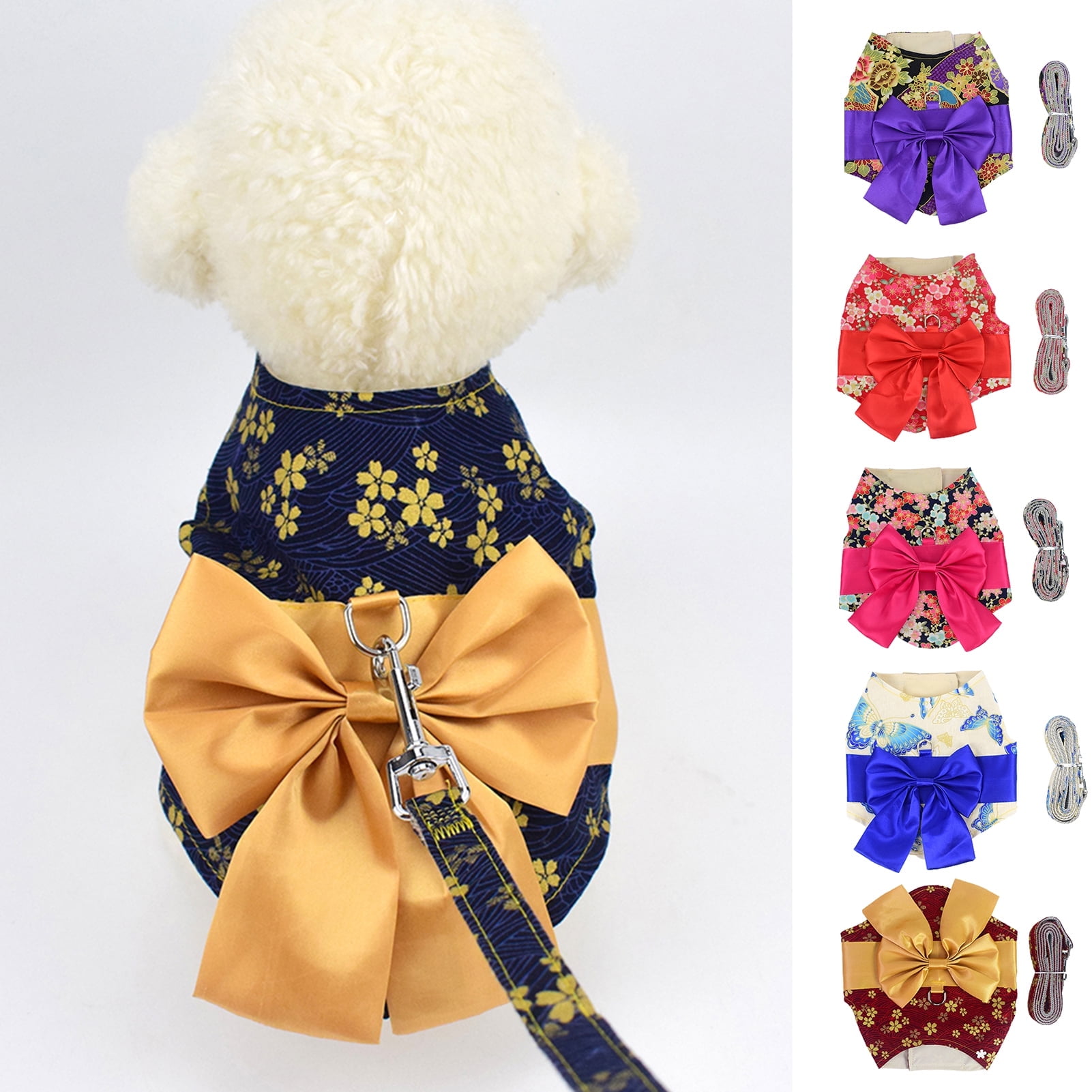 DOPI Pet Chest Strap Set Japanese Style Dress-up Adjustable Pet Vest ...