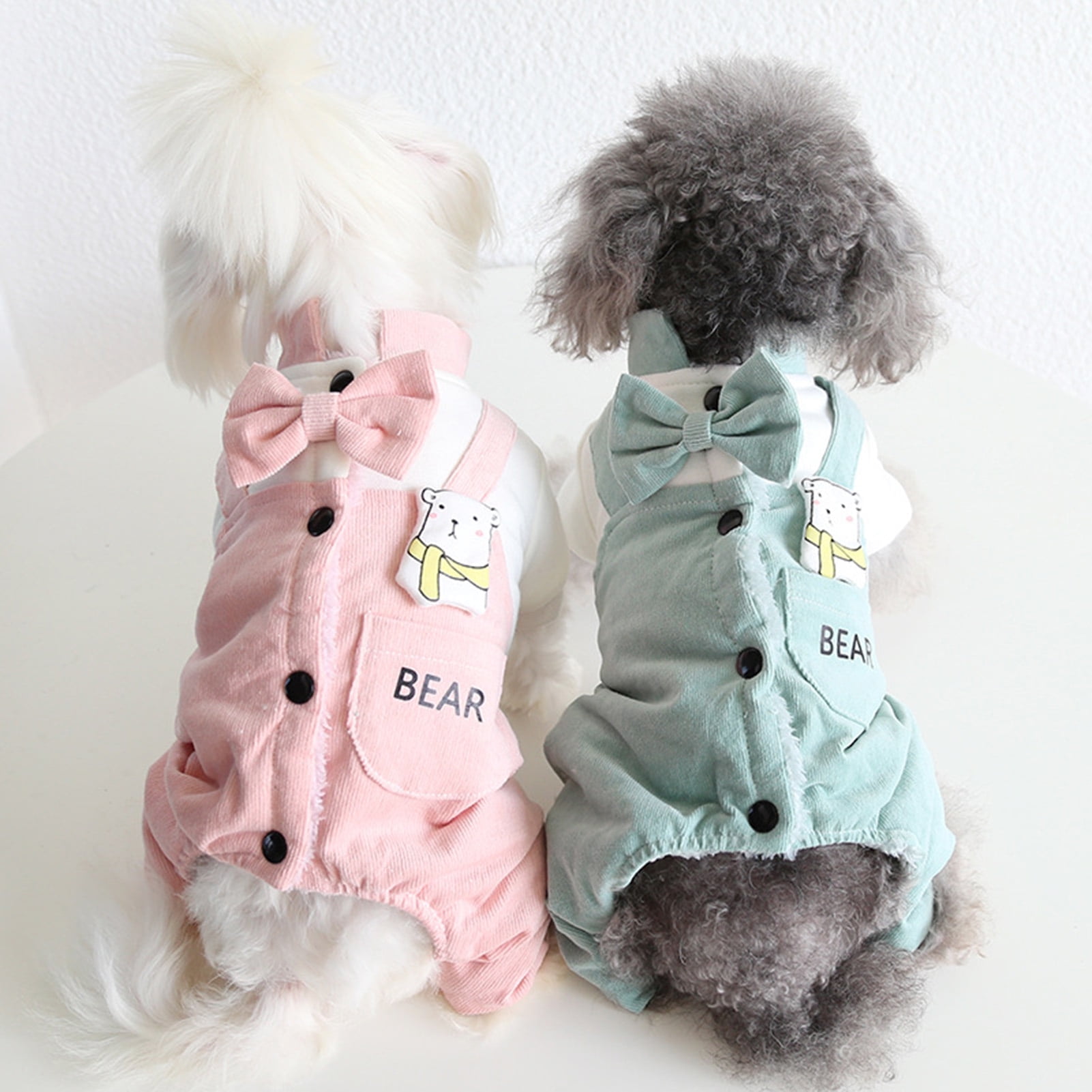 DOPI Pet Clothes Cartoon Pattern Anti-fade Fabric Medium Dog Warm ...