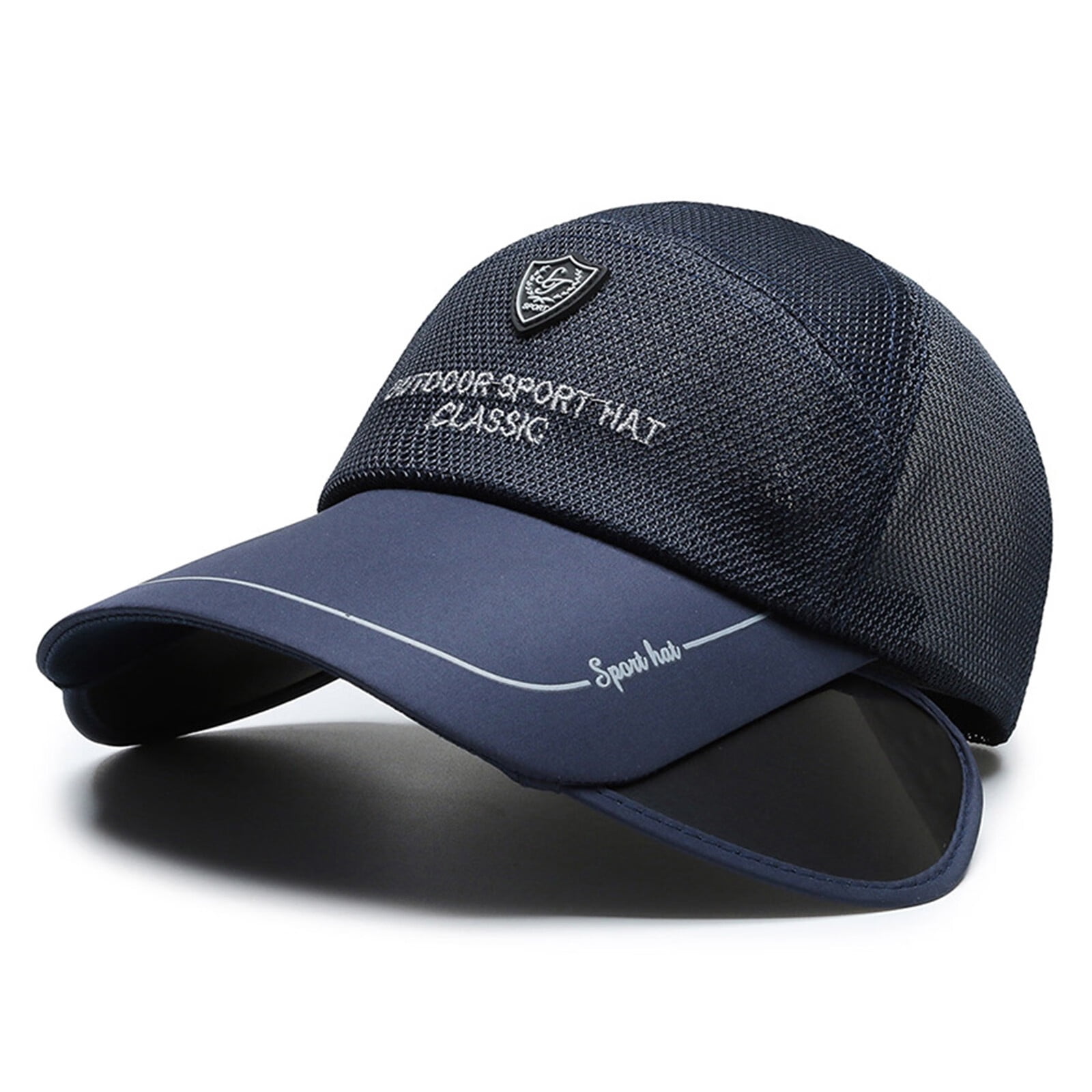 DOPI Unisex Mesh Peaked Cap Outdoor Sunscreen Sunhat Ladies Big Brim ...