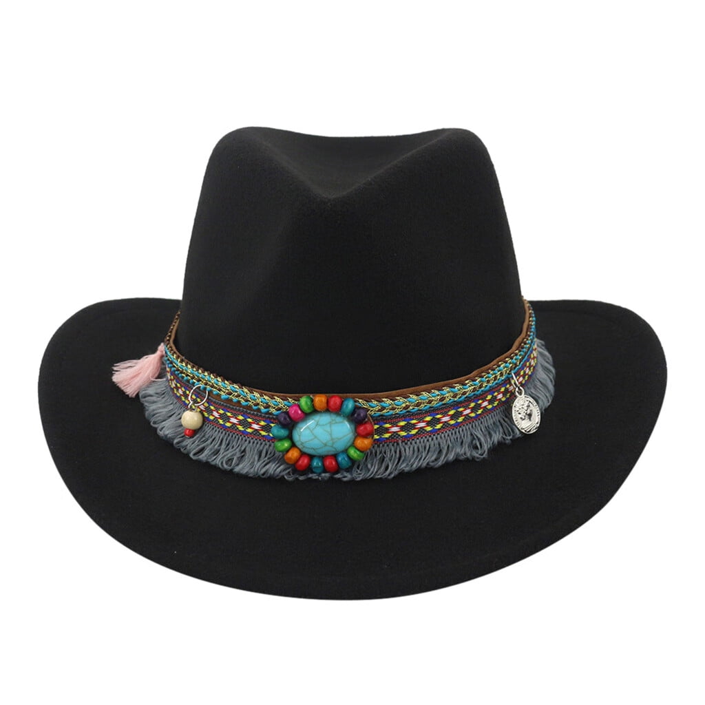 DOPI Winter Men & Women's Woven Cowboy Hat Classic Cattleman Outdoor ...