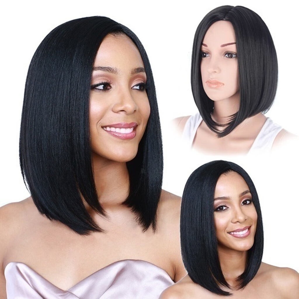 DOPI Women Fashion Lady Gradient BoBo Short Straight Hair Cosplay Party ...