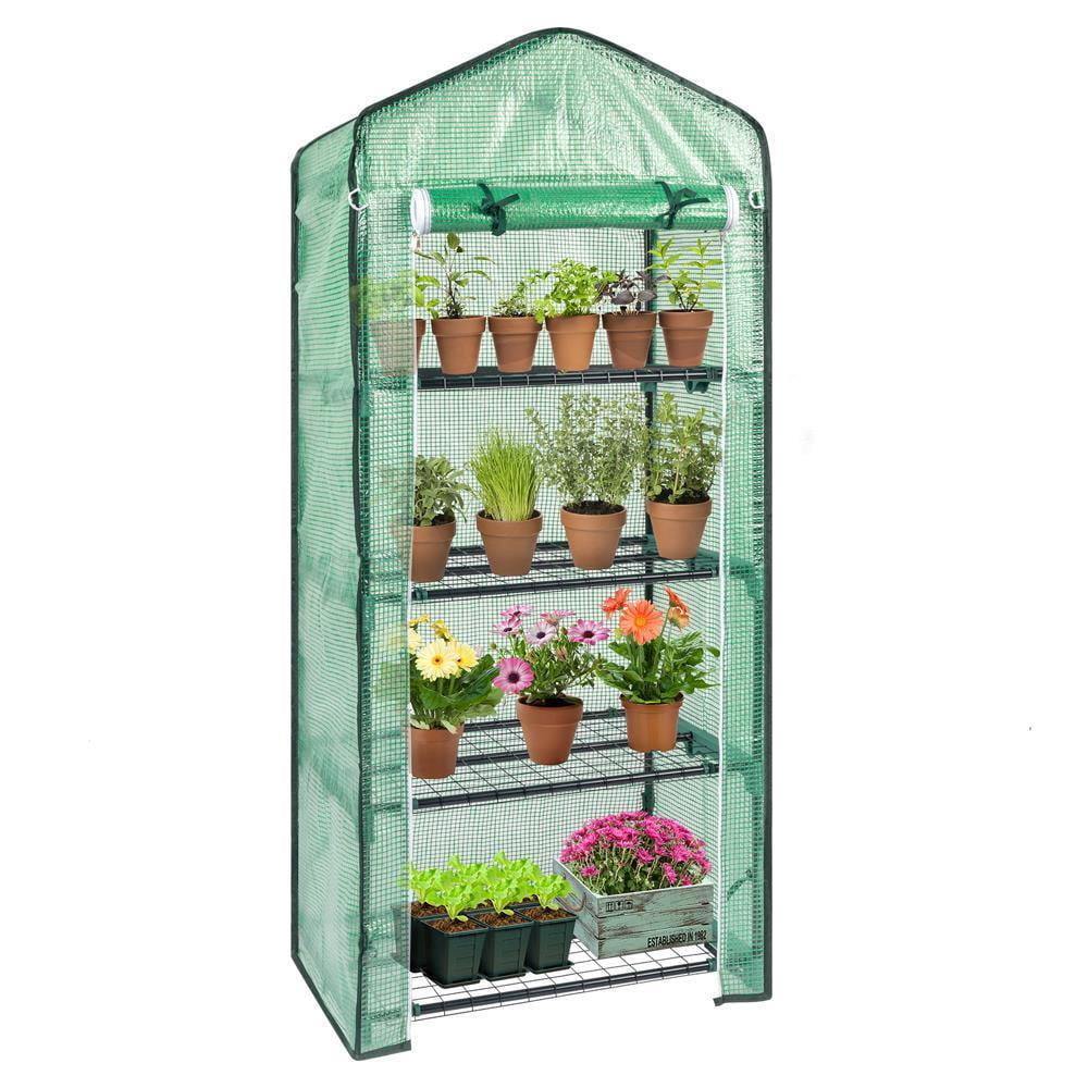 DOPIUY Greenhouse for Outdoors with Screen Windows, Walk in Plant ...