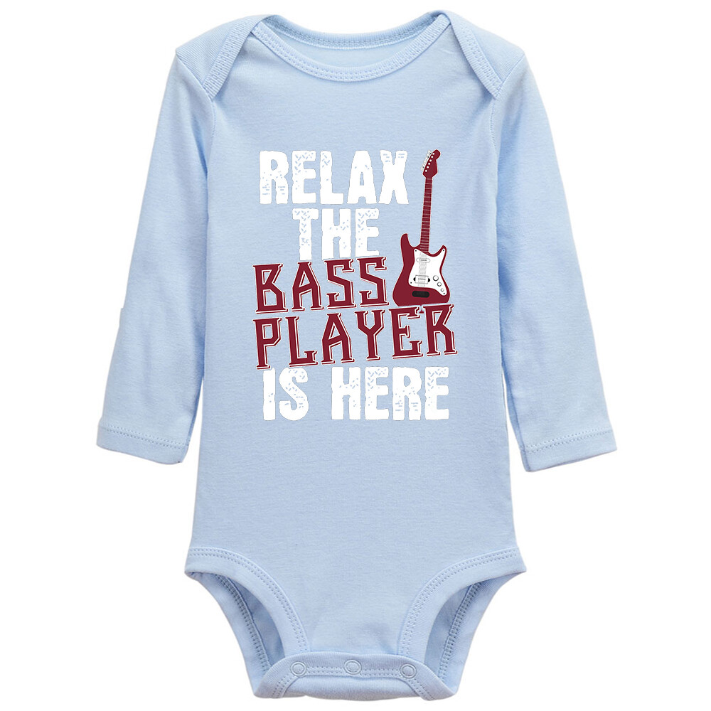 DOQOSESHY Funny Bassist Gift Relax The Bass Player Is Here Baby ...