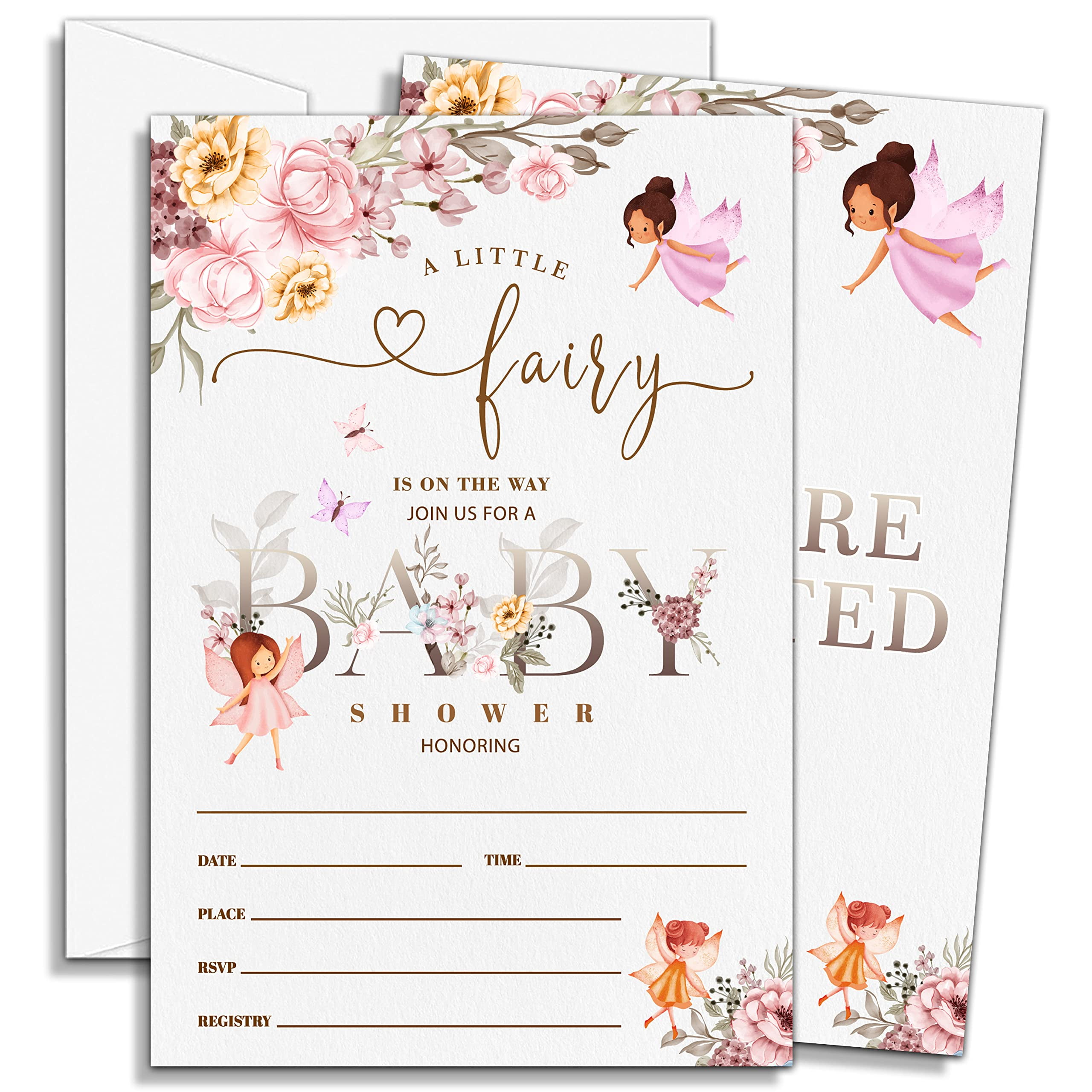 Blank Monkey Baby Shower Invitations
