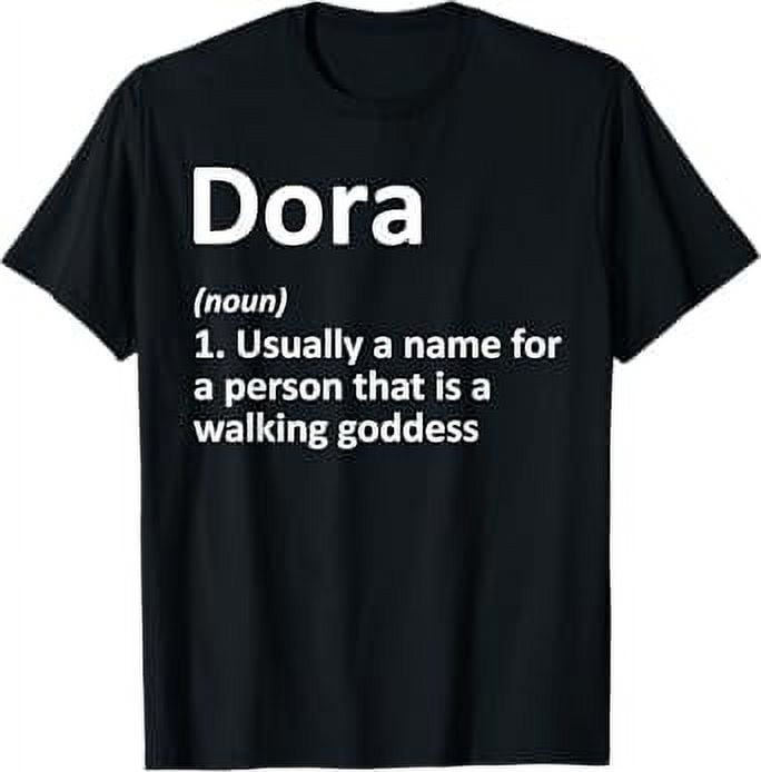 DORA Definition Personalized Name Funny Birthday Gift Idea T-Shirt ...