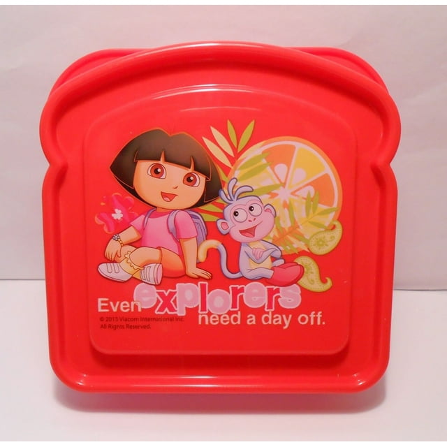 DORA THE EXPLORER Sandwich Container Snack Treat Storage Box - Walmart.com