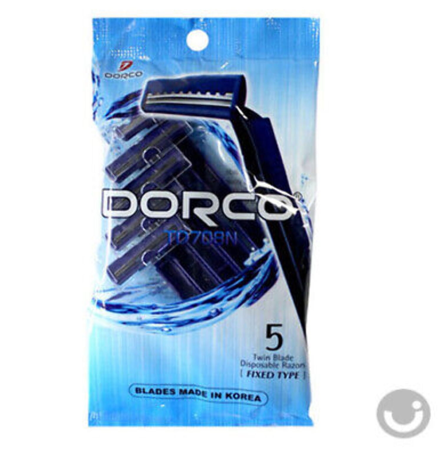 DORCO - 5 TWIN BLADE DISPOSABLE RAZORS BLUE - Walmart.com