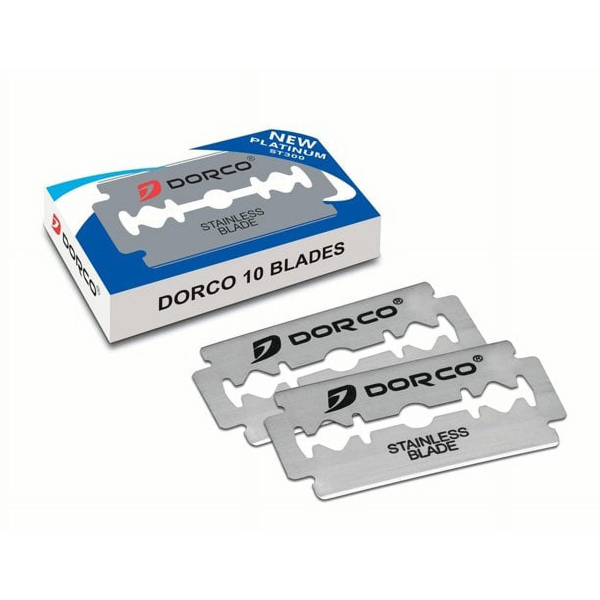 DORCO ST-300 Double Edge Safety Razor Blades, 100 Pack for Regular Use ...