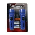 DORCY LED Flashlight Pack, 1 D Battery , Blue, 2/Pack, Each - Walmart.com