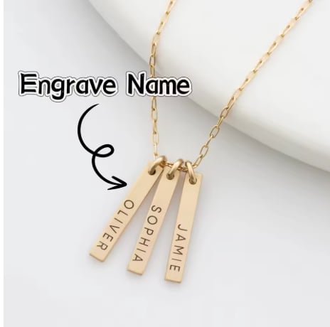 DOREMI Stainless Steel Multi-Name Family Necklace - Walmart.com